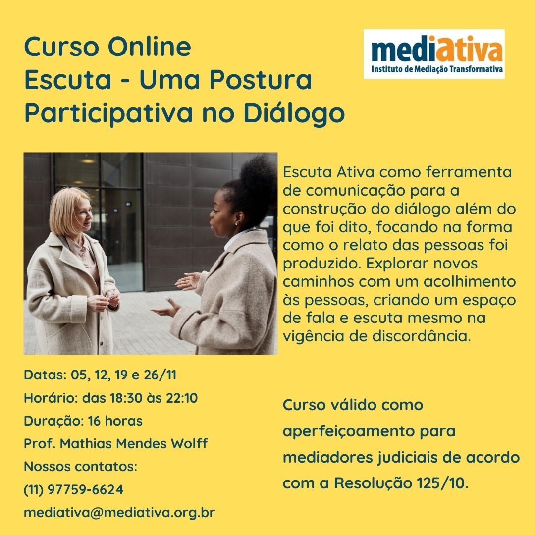 Escuta com Enlace - Uma postura participativa no diálogo ...